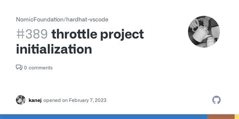 throttle project initialization · issue 389 · nomicfoundation hardhat