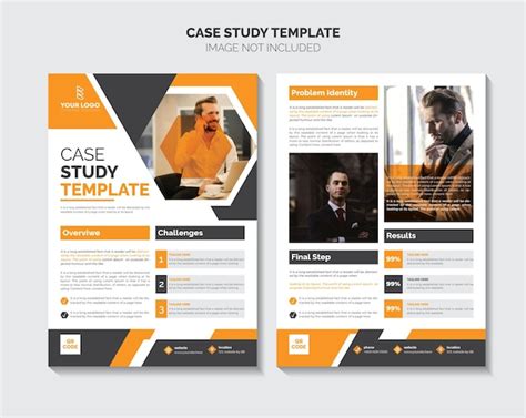Premium Vector Modern Vector Corporate Case Study Design Layout