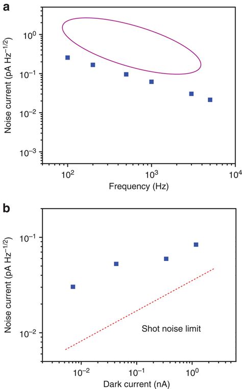 Noise Current Of The Photodetectors A Measured Dark Current Noise At