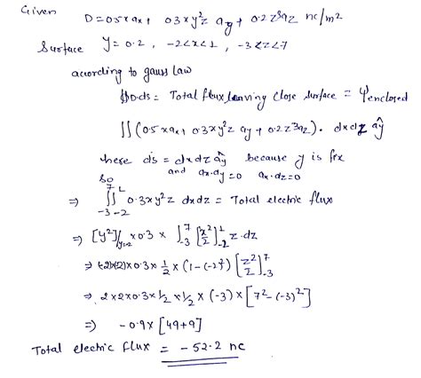 [solved] given the electric flux density d 0 5x a x 0 3xy 2 z