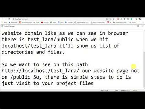 How To Remove Public Folder From Path In Laravel YouTube