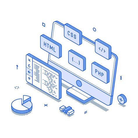 Programming Coding Testing Computer Software Script Development Minimalist Isometric 66613392