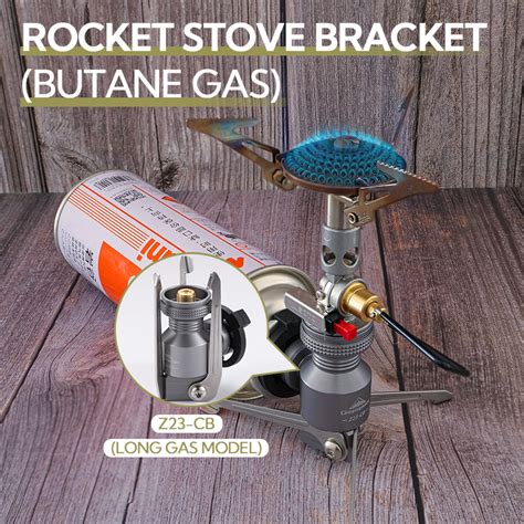 Campingmoon Z23 Cb Rocket Stove Bracket Black Stand Butane Converter