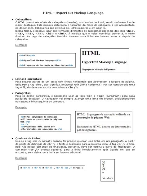 uma introdução completa aos principais elementos e estruturas do html