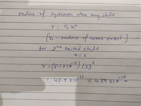 Q1 The Radius Of Innermost Electron Orbit Of A Hydrogen Atom Is 5