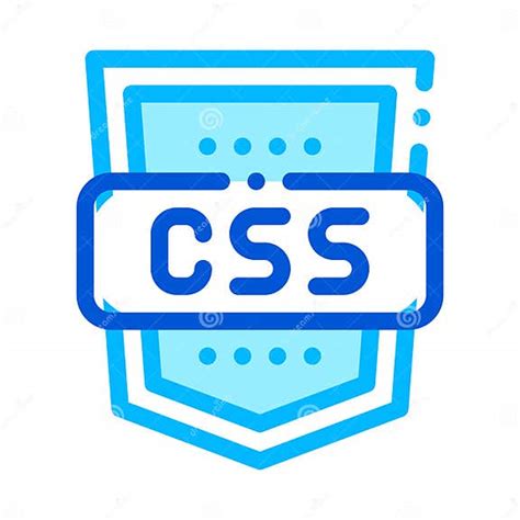 Ícone De Linha Fina Do Vetor Do Sistema Css De Codificação Ilustração