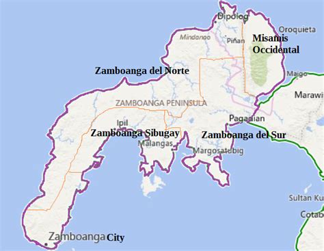 Philippines Zamboanga Map At Elmer Pritchard Blog