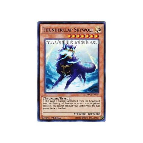 Thunderclap Skywolf Super Rare Secrets Of Eternity Carta Yugioh