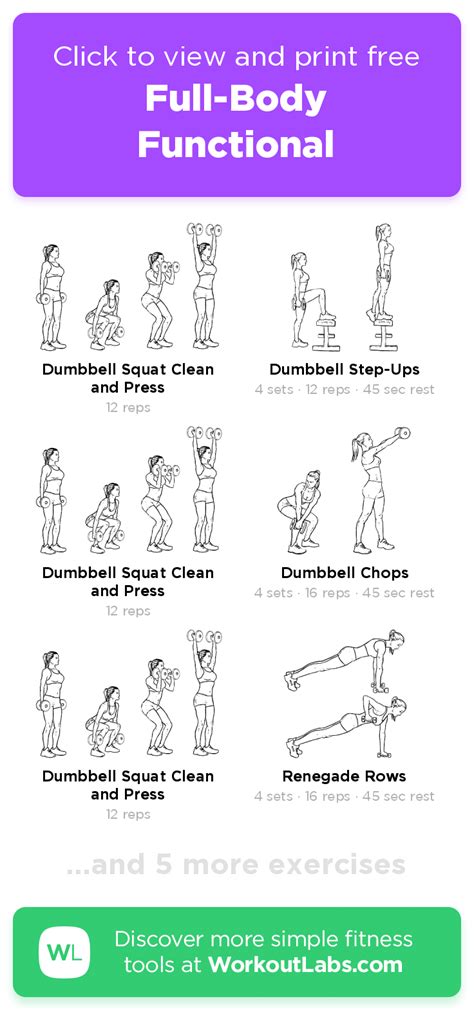 Full Body Functional Click To View And Print This Illustrated