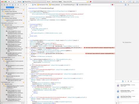 Firebase Ios No Known Class Method For Selector Databasewithurl Issue Flutter