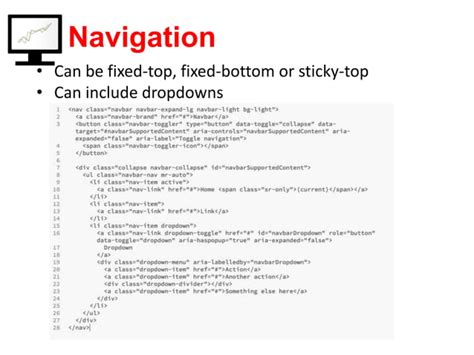 Bootstrap Web Development Framework Pptx Web Design And Html Internet