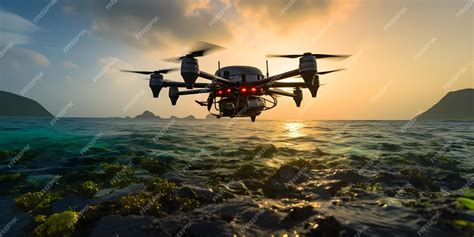 Sustainable Technology In Action Solarpowered Drones Monitoring Coastal