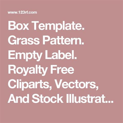 Grass Pattern Box Template