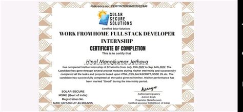 Hinal Jethava On Linkedin Internship2022 Internship