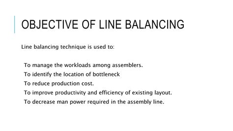 Assembly Line Balancing Pptx