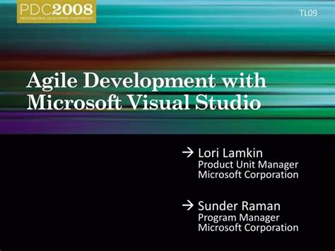 PPT Agile Development With Microsoft Visual Studio PowerPoint Presentation ID