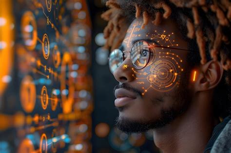 Premium Photo Futuristic Augmented Reality Interface With Analytical Data Ideal For Conceptual