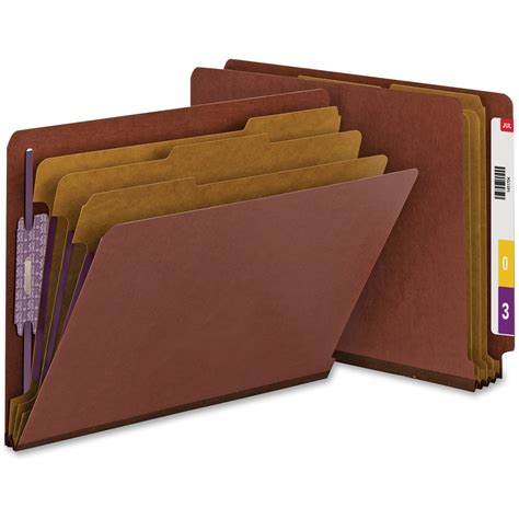 Smead Smd26865 Safeshield End Tab Classification Folders 10 Box