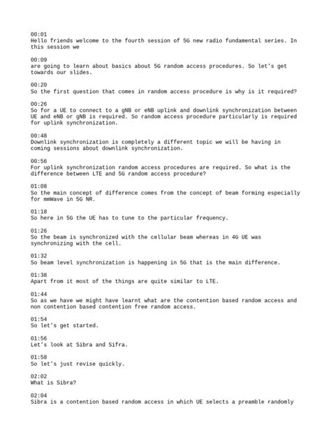 Rach Procedure 5g Pdf Computer Engineering Wireless