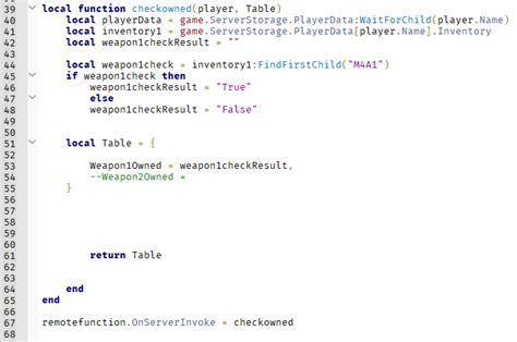 Passing A Table Through A Remote Function Scripting Support Developer Forum Roblox