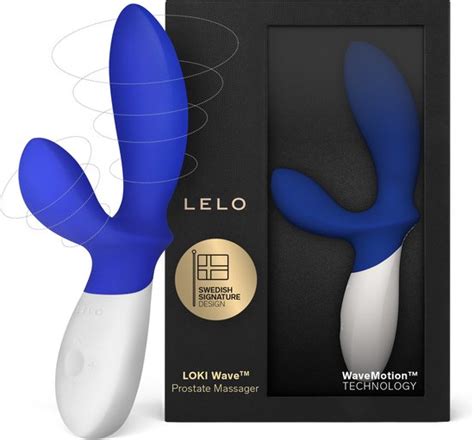 Lelo Loki Wave Premium Stimulator Voor Mannen Federal Blue Vibrerend
