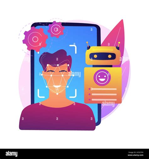 Affective Computing Abstract Concept Vector Illustration Stock Vector