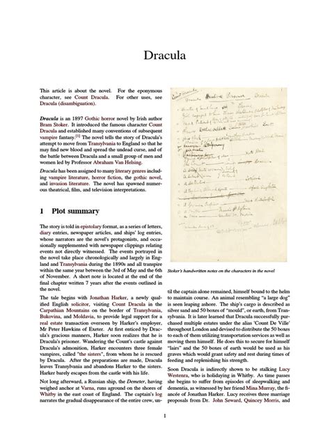 Dracula 1 Plot Summary Pdf Dracula Mina Harker Dracula 1 Plot Summary Pdf Dracula Mina Harker