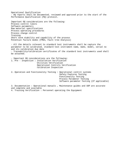 Operational Qualification Pdf