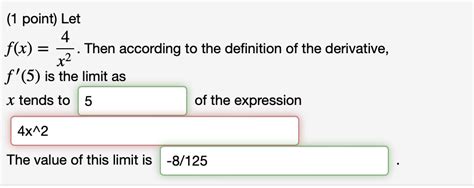 Solved 1 Point Let F X X24 Then According To The Chegg Com