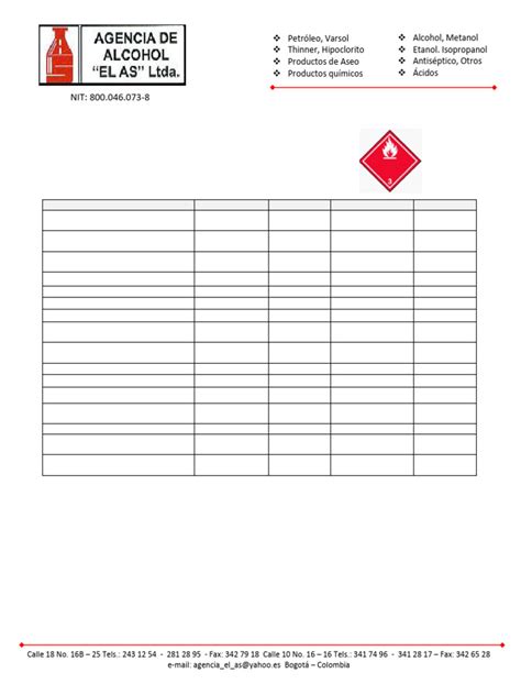 Ficha Técnica Del Disolvente N° 4 Pdf Compuestos Químicos