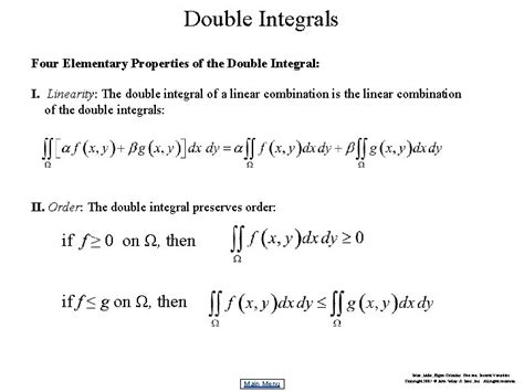 Double Integrals The Double Integral Over A Rectangle