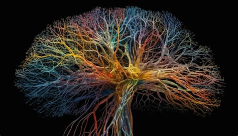 Premium Ai Image Abstract Multi Colored Neural Axons Illuminate Cancer Cells In Magnification