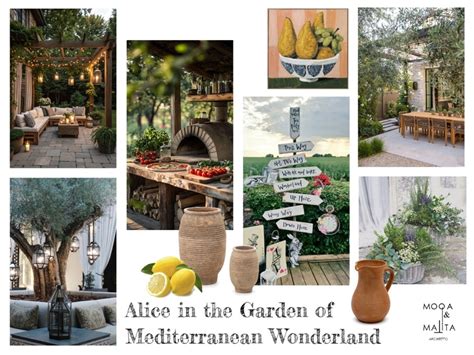 Mediterranean Garden Interior Design Mood Board By Alessia Malara
