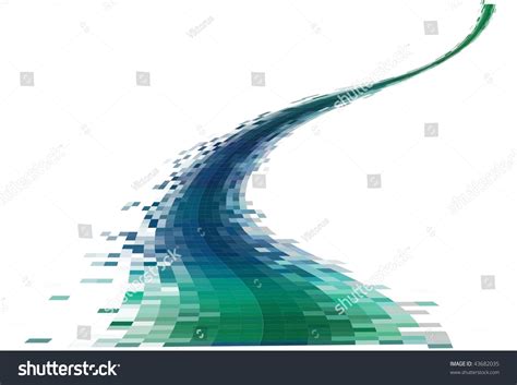 Abstract Data Stream Stock Vector Illustration 43682035 Shutterstock