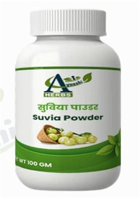 100gm Ayusshi Herbs Ayurvedic Suvia Powder Packaging Type Bottle At