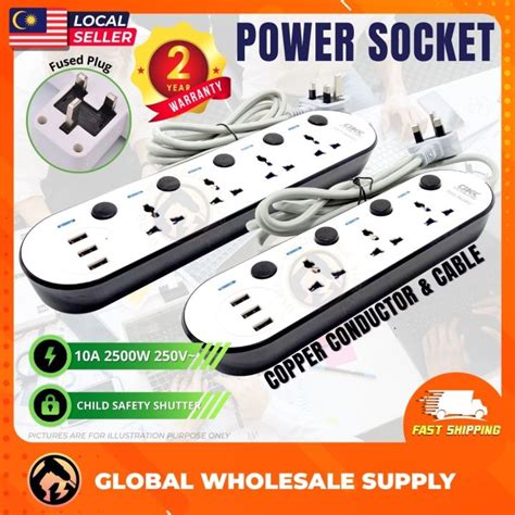 Power Socket Uk Plug Usb 21a Charging Multi Socket Universal Extension