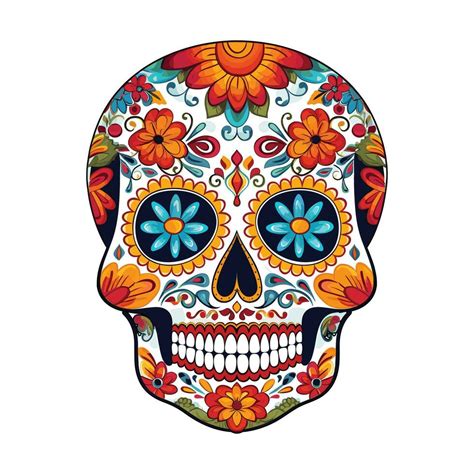 Dia De Los Muertos Mexican Skull Day Of The Dead Mexican Skull