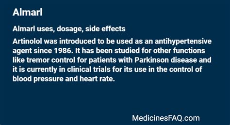 Almarl Uses Dosage Side Effects Food Interaction And Faq
