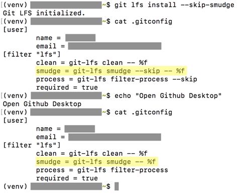 Github Desktop Application Overwrites Smudge Skip Gitconfig Settings Issue