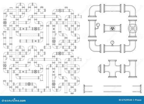 Pipeline Construction Background Vector 85542065
