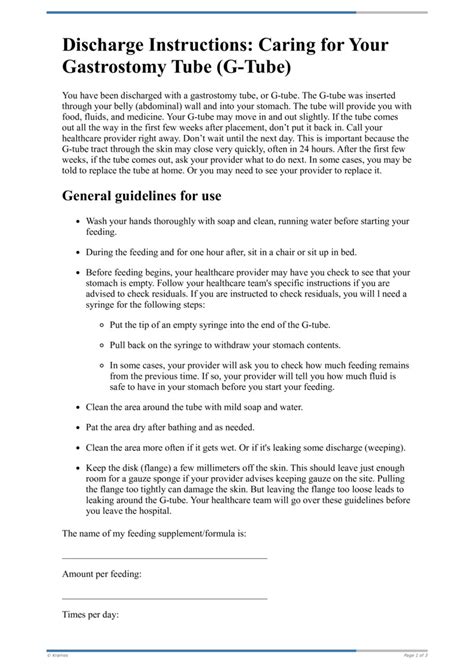 How To Care For A G Tube At Emma Wilhelm Blog