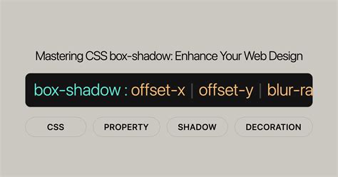 Mastering Css Box Shadow Enhance Your Web Design