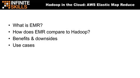 Hadoop In The Cloud With Aws Emr Ppt Free Download