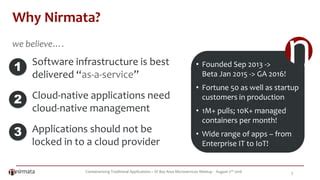 Containerizing Traditional Applications PPT