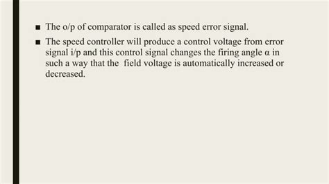 Closed Loop Speed Control Ppt