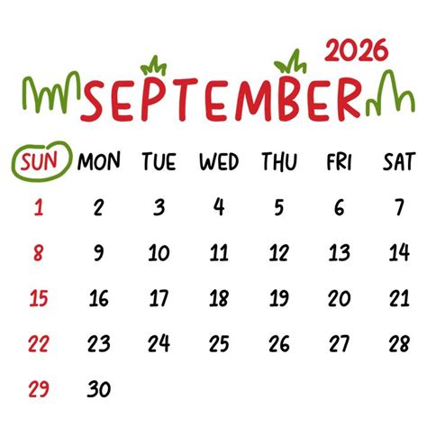 Free Online September 2026 Calendar Maker And Design Editor Pngtree
