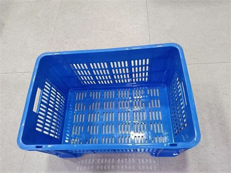 Blue Plastic Vegetable Crate At ₹ 240 Plastic Vegetable Crate In