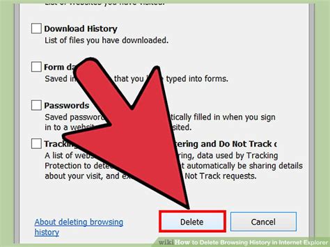 4 ways to delete browsing history in internet explorer wikihow