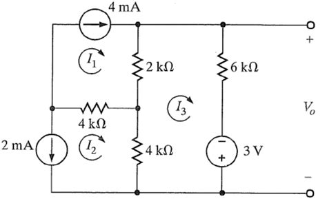 Solved Use Mesh Equations To Find Vo Chegg