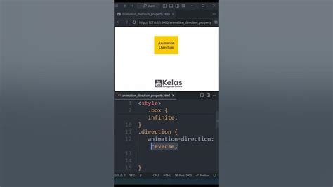 Property Animation Direction Pada Css Kelaskomputeronline Belajarcss Coding Htmlcss